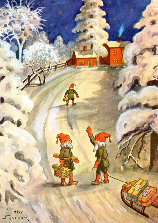 Gamla och traditionella julkort - Vintage kort - Gratis Julkort